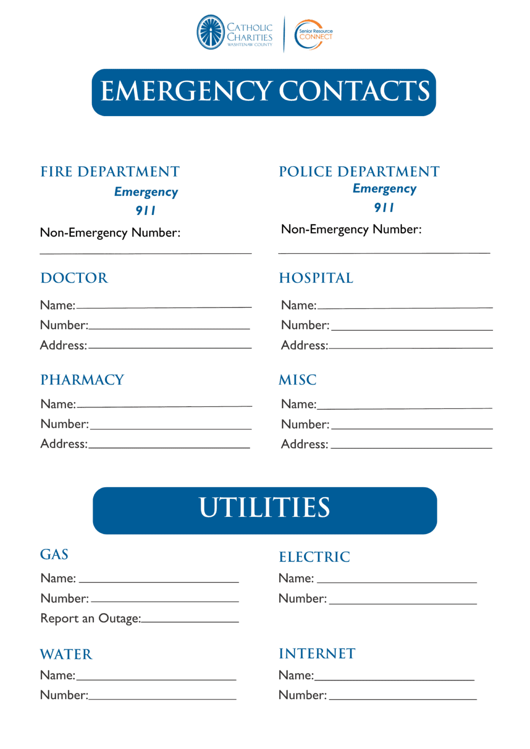 Important Numbers for Seniors